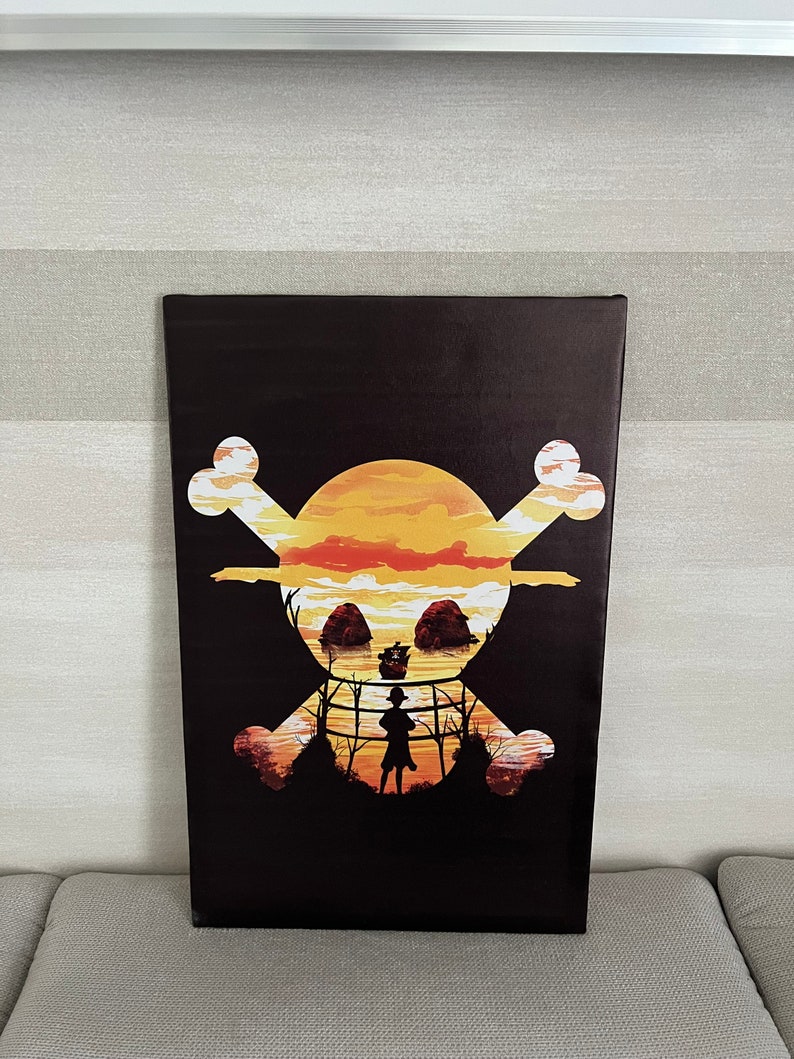 Anime Canvas Picture With Frame one Piece 60 X 40 Cm - Etsy