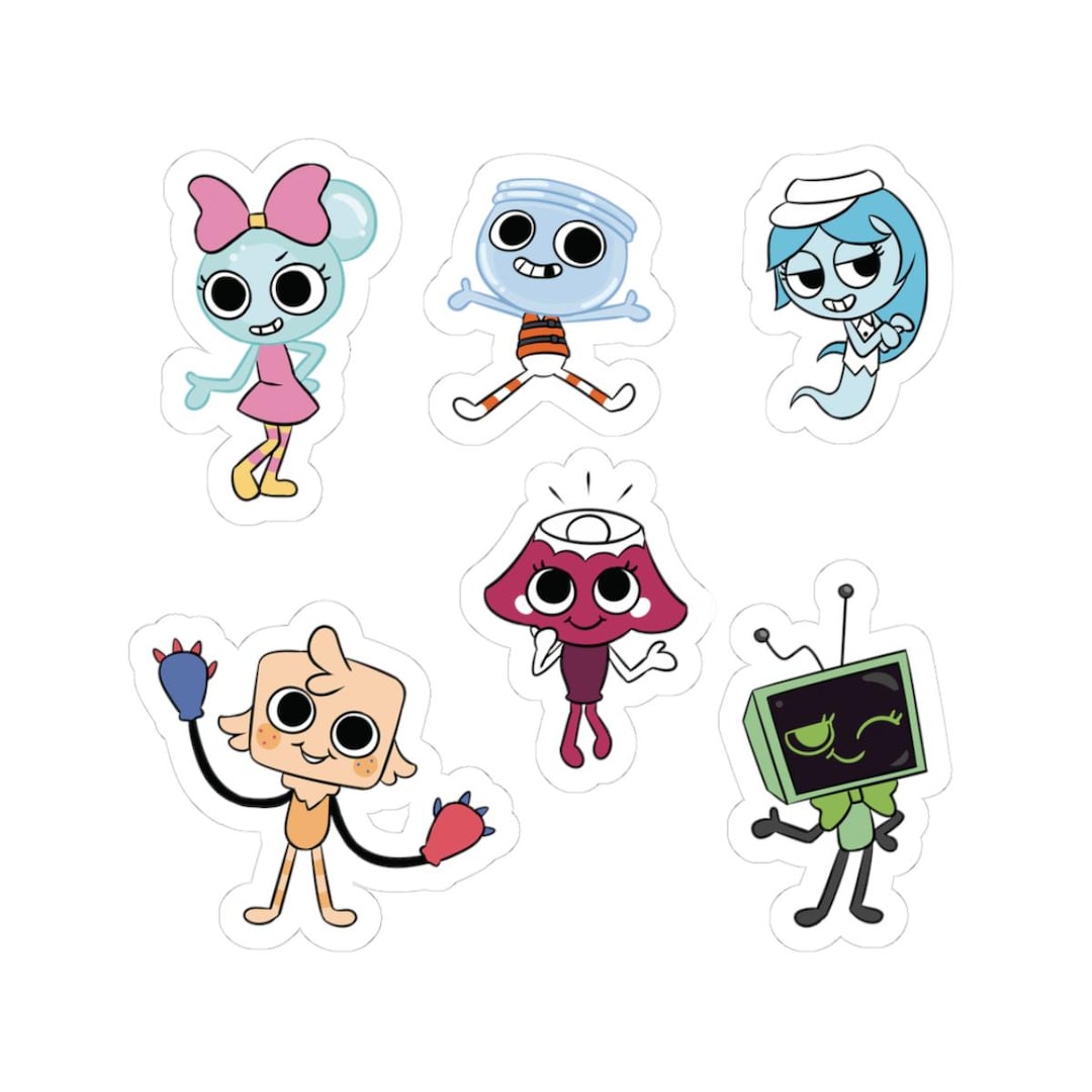 Dandy's World Vee Connie Goob Poppy Finn Brightney Toon Sticker Pack - Etsy