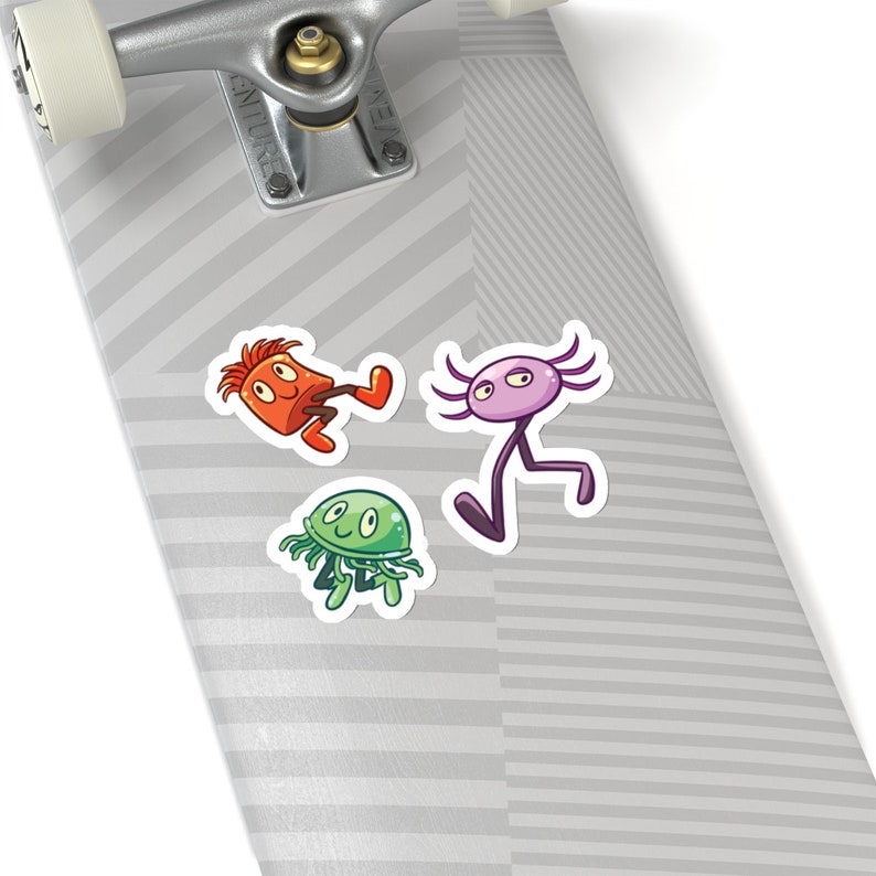 Kinito Pet Kinitopet Axolotl Jade Jellyfish Sam Anemone 3 Stickers ...