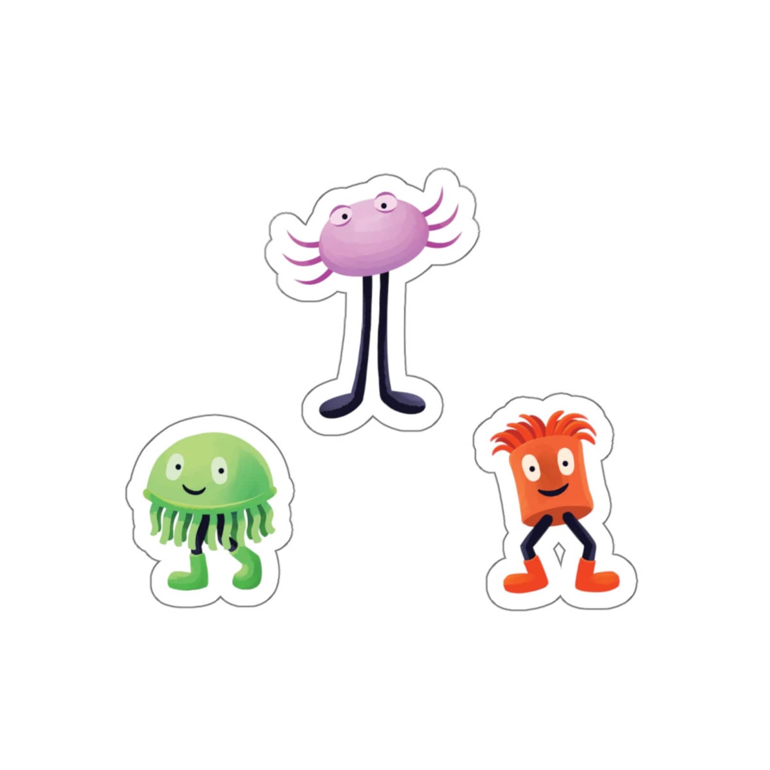Kinito Pet Kinitopet Axolotl Jade Jellyfish Sam Anemone 3 Stickers ...