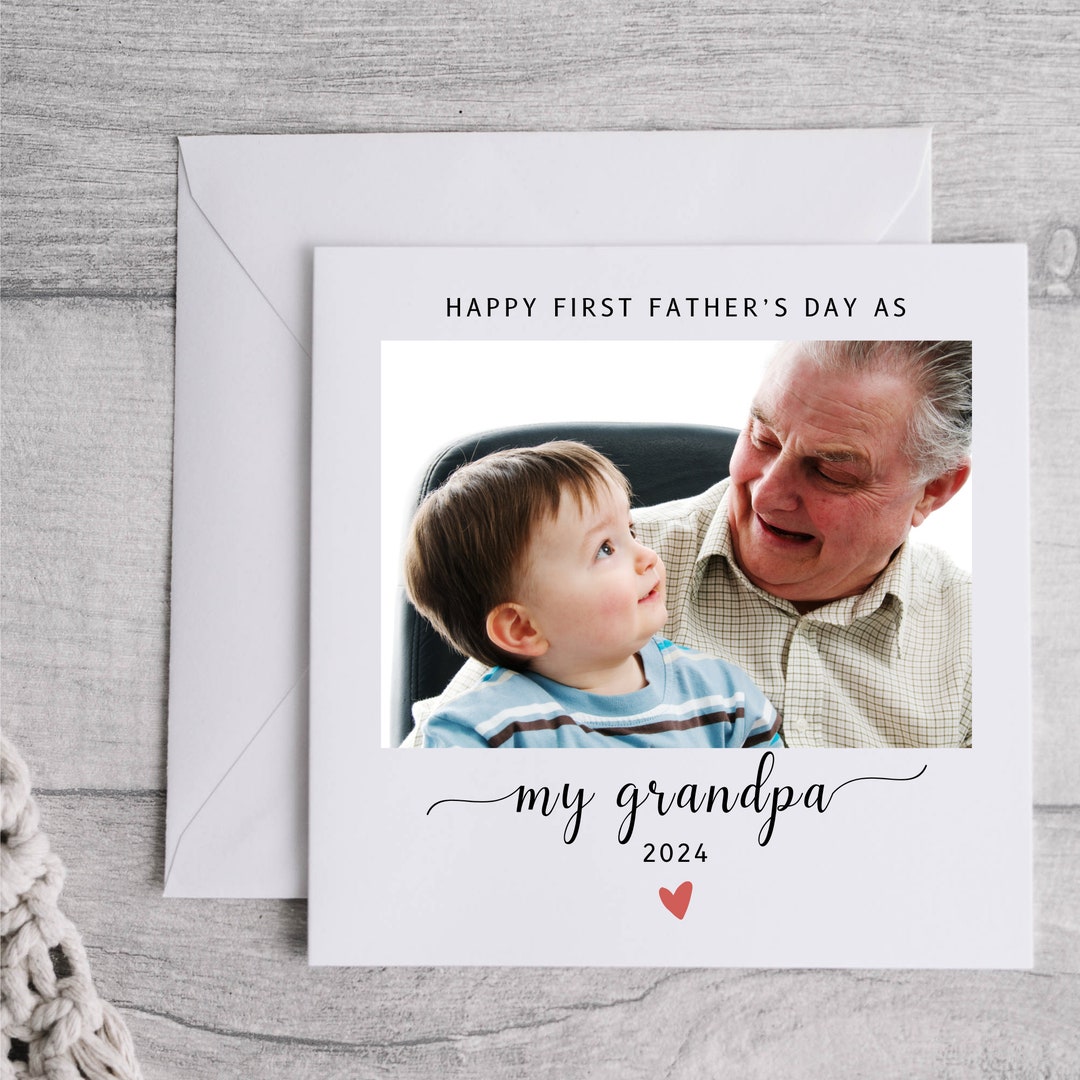 Personalised Grandad Father's Day Photo Card Happy Father's Day to My ...