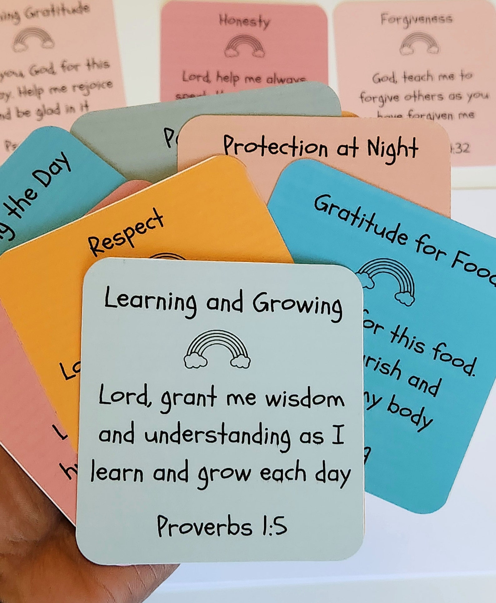 Mini Daily Prayer CARDS | Affirmations | Children | Positivity Cards ...