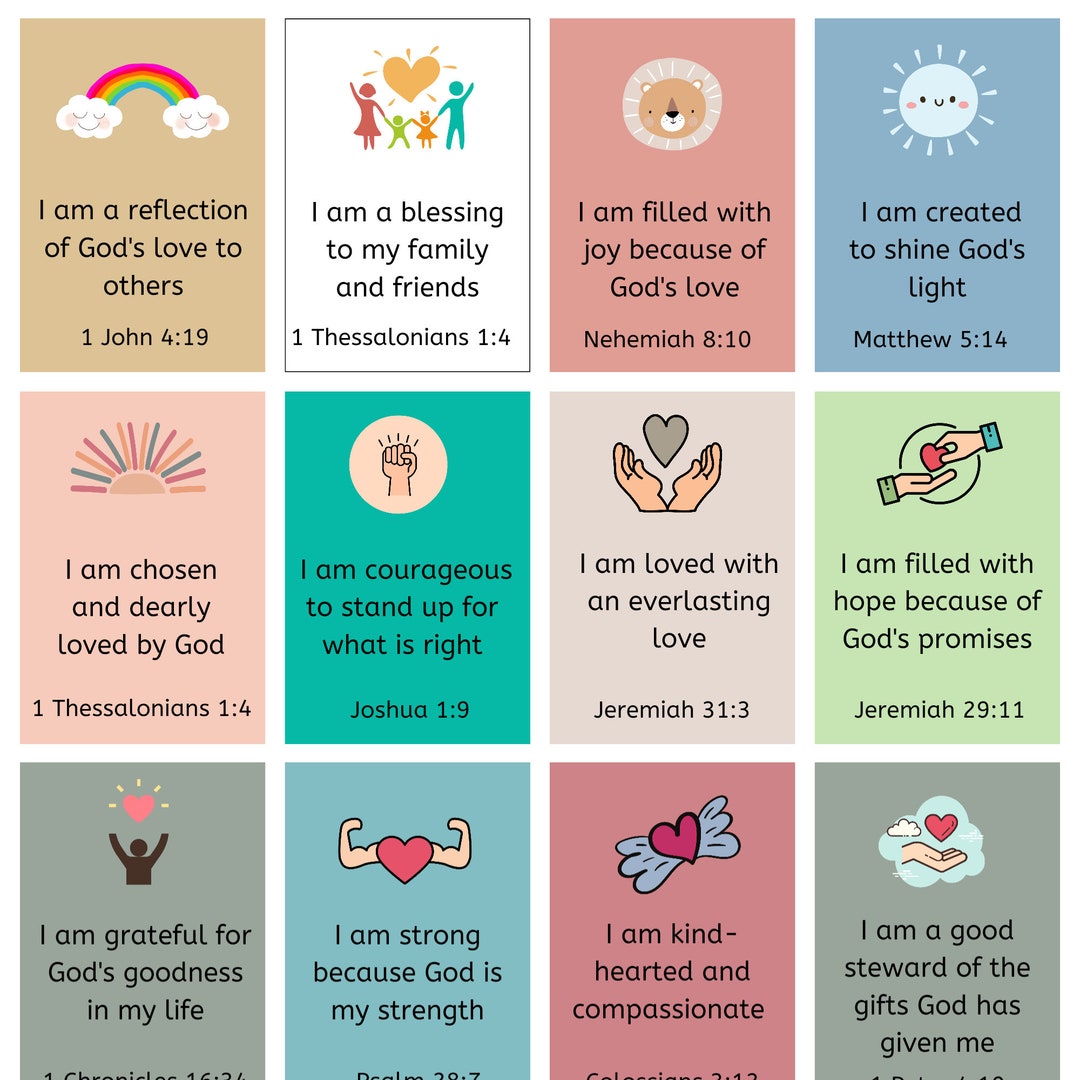 Mini Affirmations Cards | Children | Positivity Cards | Self Care ...