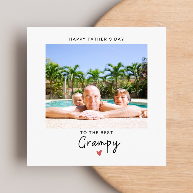 Personalised Grandad Father's Day Photo Card Happy Father's Day to My ...