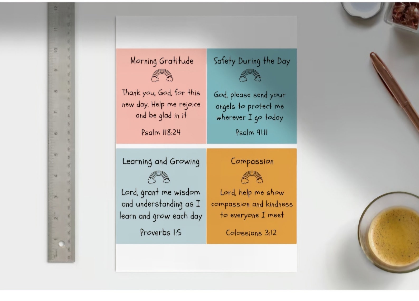 Mini Daily Prayer CARDS | Affirmations | Children | Positivity Cards ...