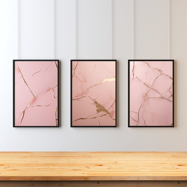 Rose Gold Wall Art - Etsy