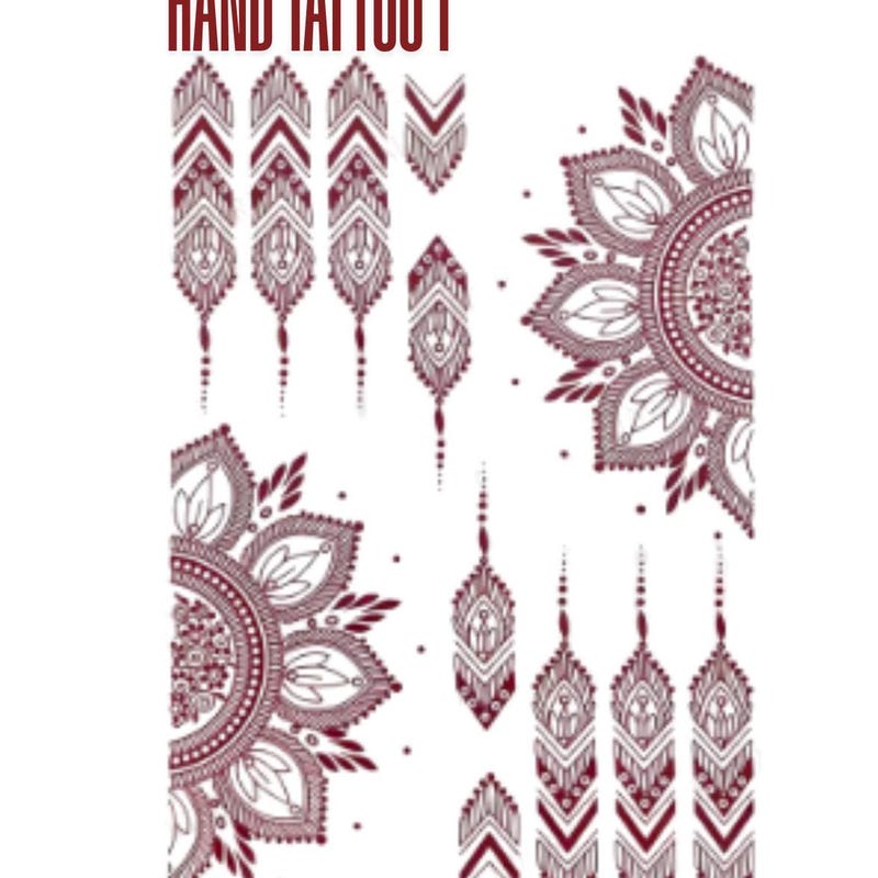 Henna Stickers - Etsy