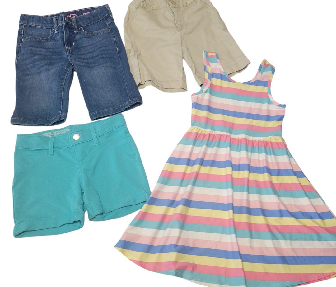 Girls Clothing Lot Size 6/6X 3 Pairs Shorts and 1 Summer Dress - Etsy