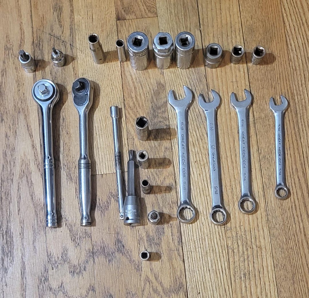 23 Piece Ratchet Set by Great Neck Hand Tools 28000 and RA38 - Etsy
