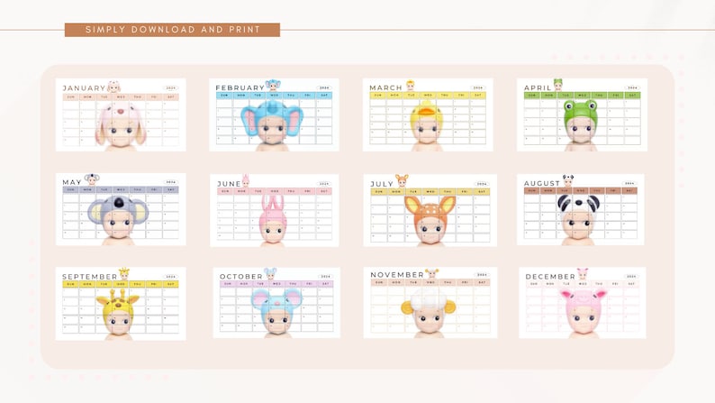 Sonny Angels 2024 Calendar - Etsy