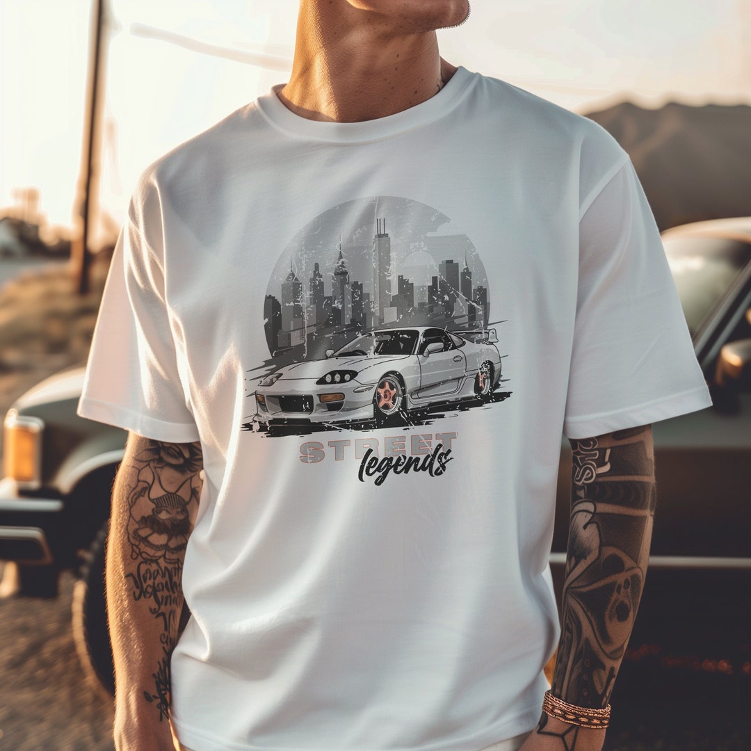 Street Legends: JDM Toyota Supra Car Guy T-shirt Car Enthusiast Gift ...