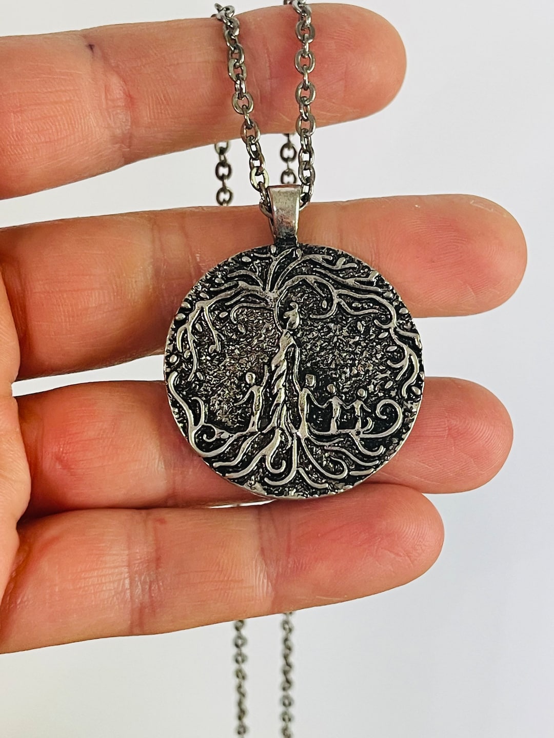 MOTHER EARTH Tree of Life Necklace Pendant Chain Spiritual Family ...