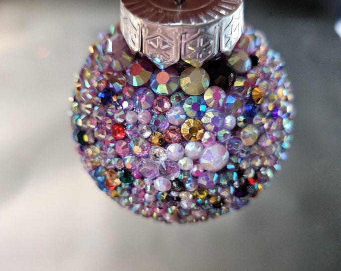 Acrylic Alcohol Ink Resin Swirl Ornament Art Shatterproof Glitter ...