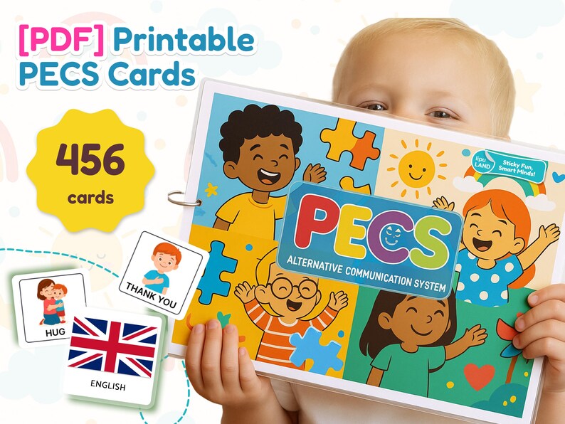 Printable PECS Flashcards for Autism | 456 Visual Cards for Speech ...