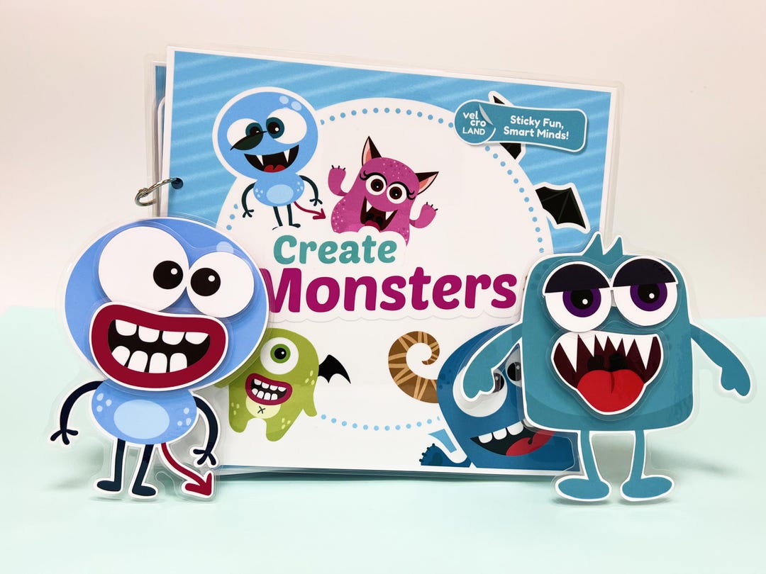 Create a Monster | Fun DIY Busy Book for Kids | Montessori Fine Motor ...