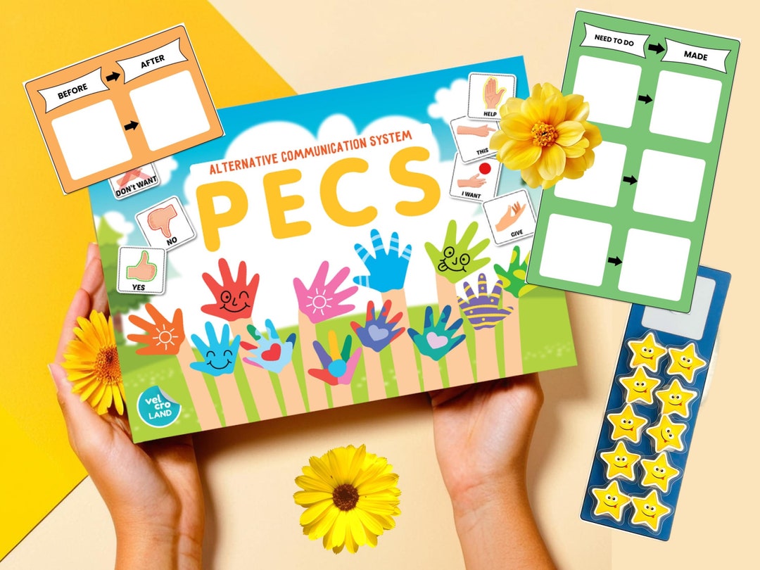Speech Therapy Cards for Autism PECS Set, Nonverbal Flashcards - Etsy
