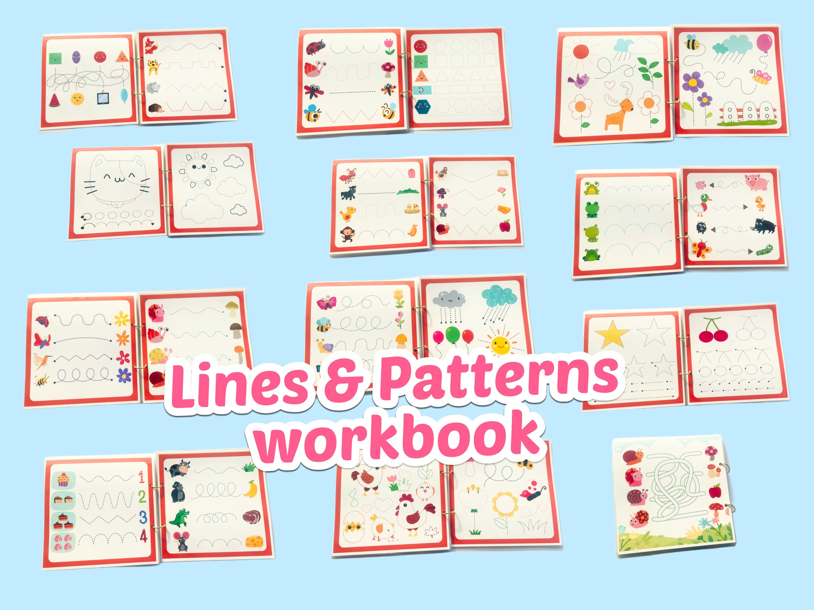 Preschool Line Tracing Worksheets, Handwriting Practice and Exercises ...