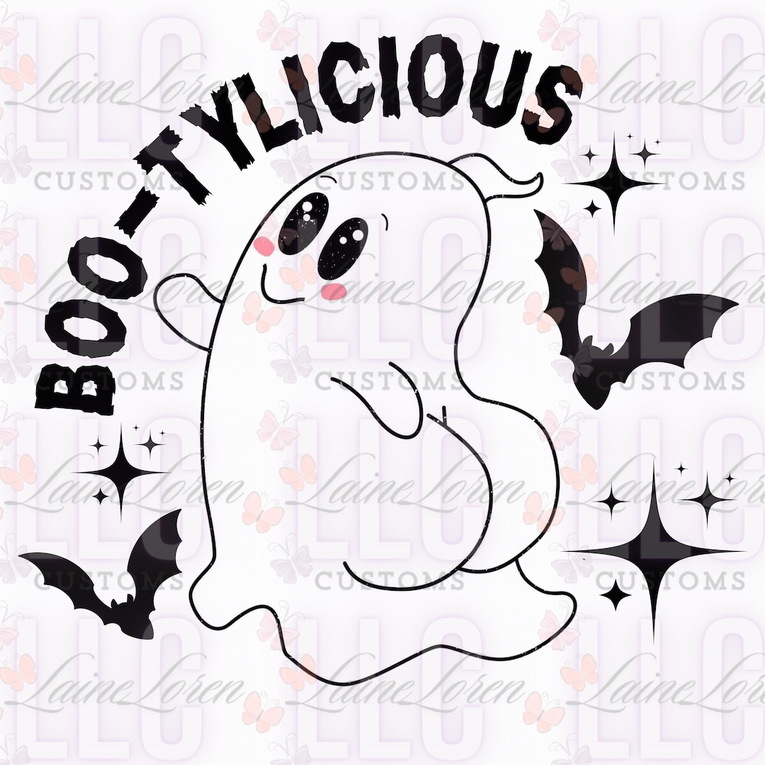 Bootylicious PNG, Cute Ghost Boo-tylicious Halloween Characters, Horror ...