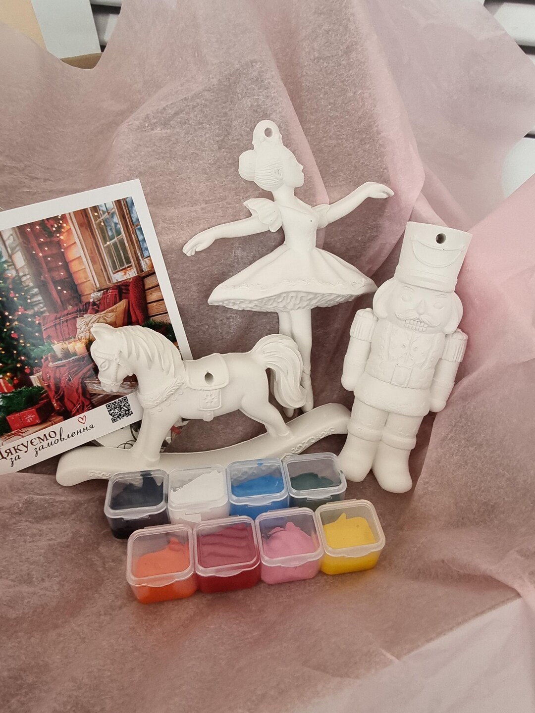 Ready to Paint, DIY Paintable Statue Set, Ballerina Figure, Kids ...