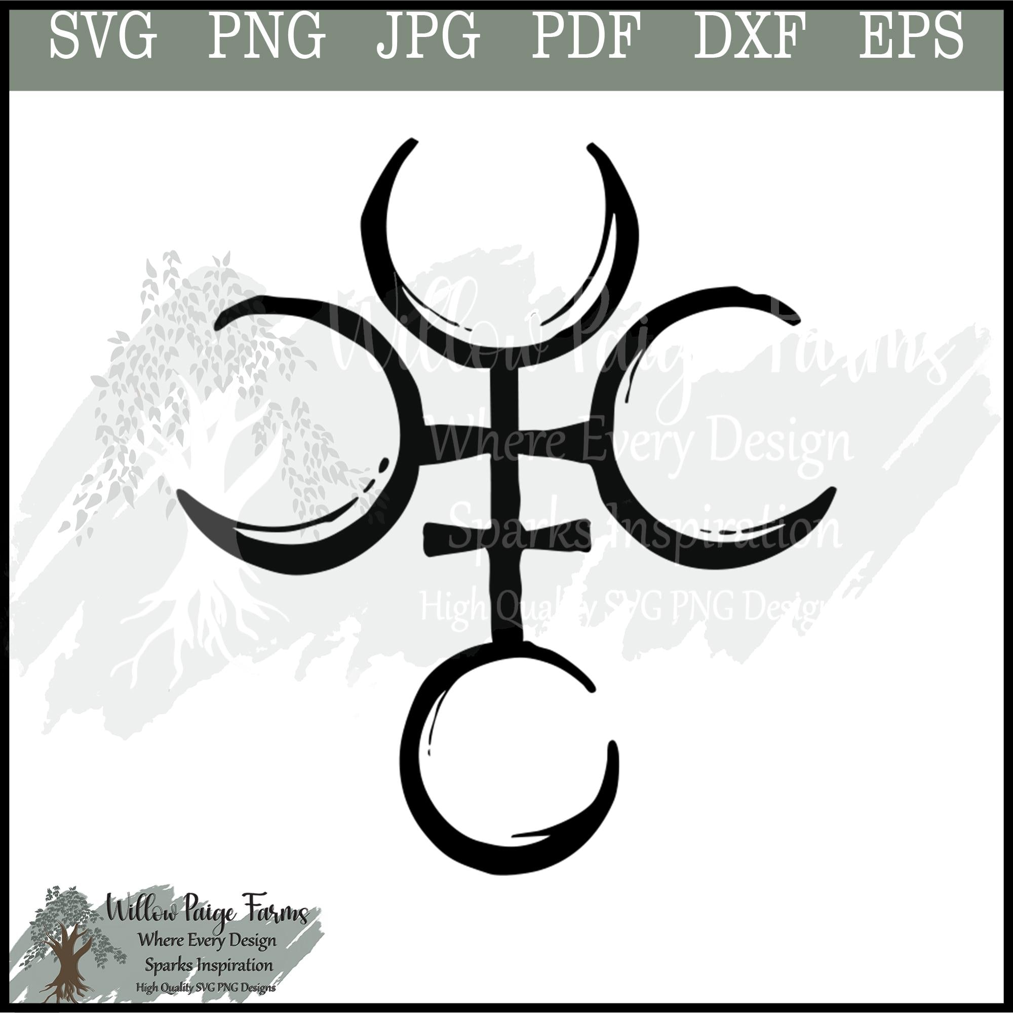 Hecate Symbol, Gothic Wiccan Design (digital Files) - Etsy