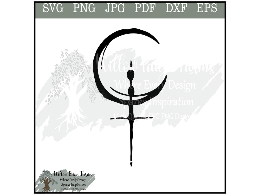 Lilith Symbol SVG, Gothic Wiccan Design (digital Files) - Etsy