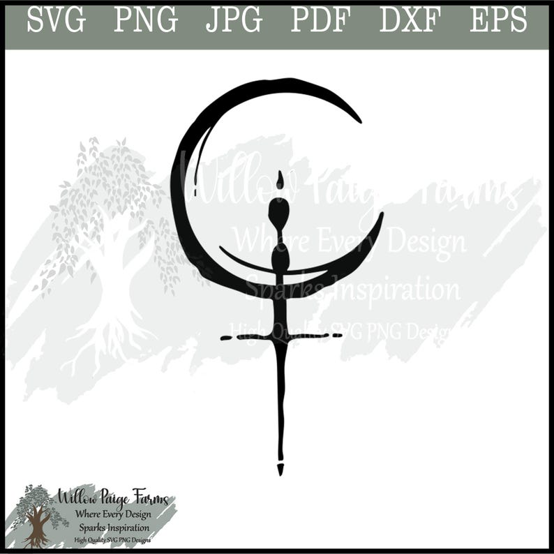 Lilith Symbol SVG, Gothic Wiccan Design (digital Files) - Etsy