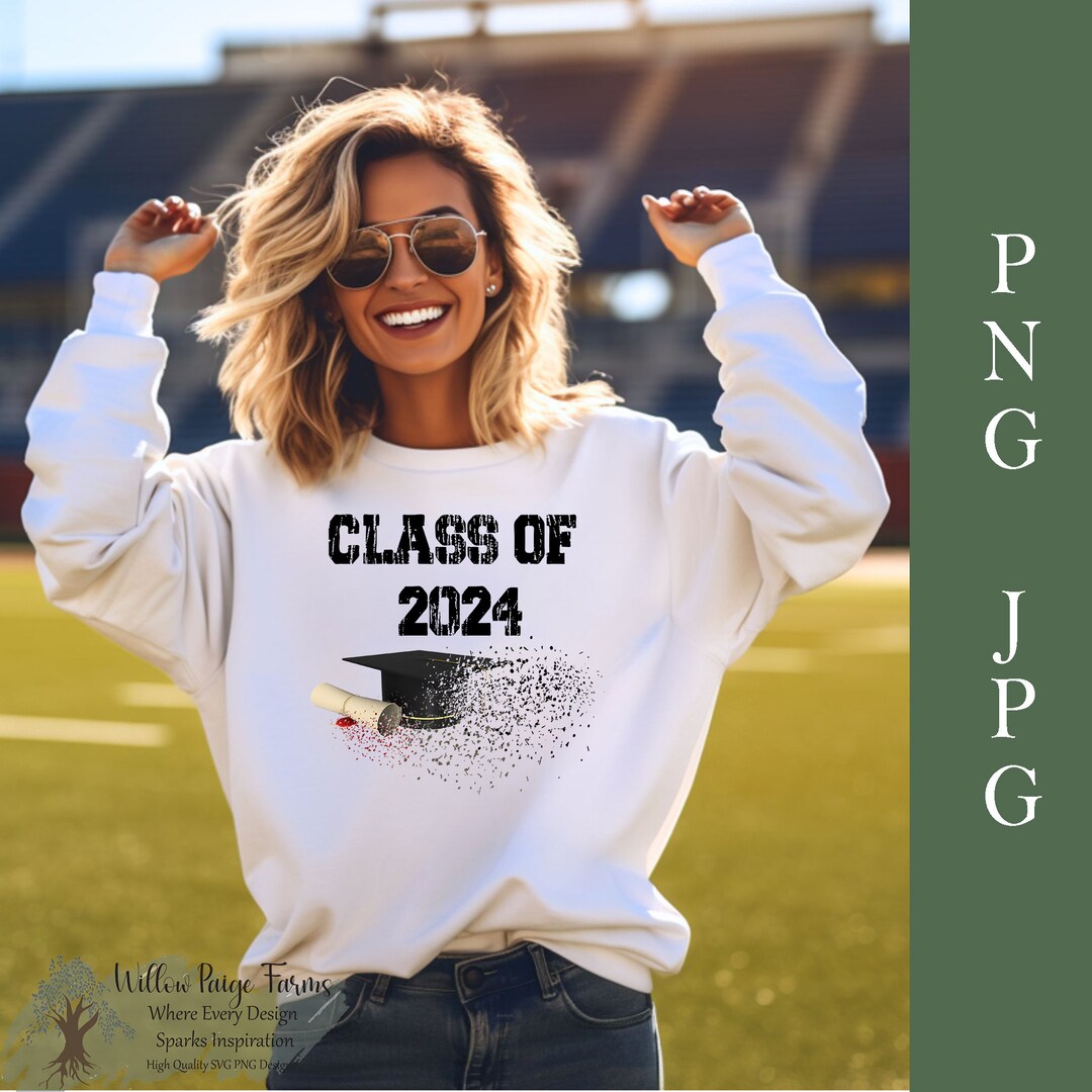 Graduation Design Class of 2024 Graduation Cap PNG JPG First Graduation ...