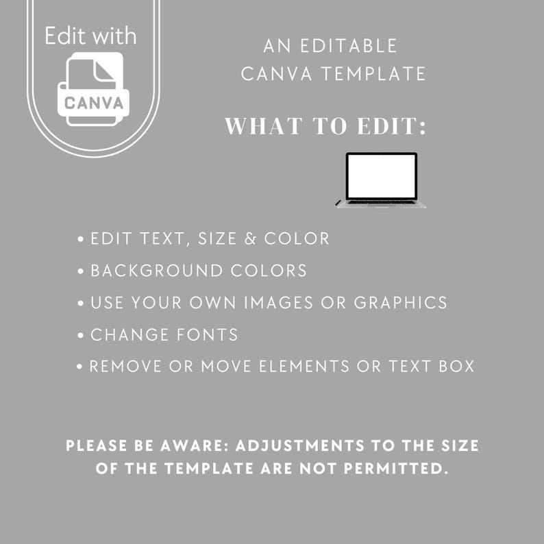 Digital Price List Template, Price List Template Flowers, Editable in ...