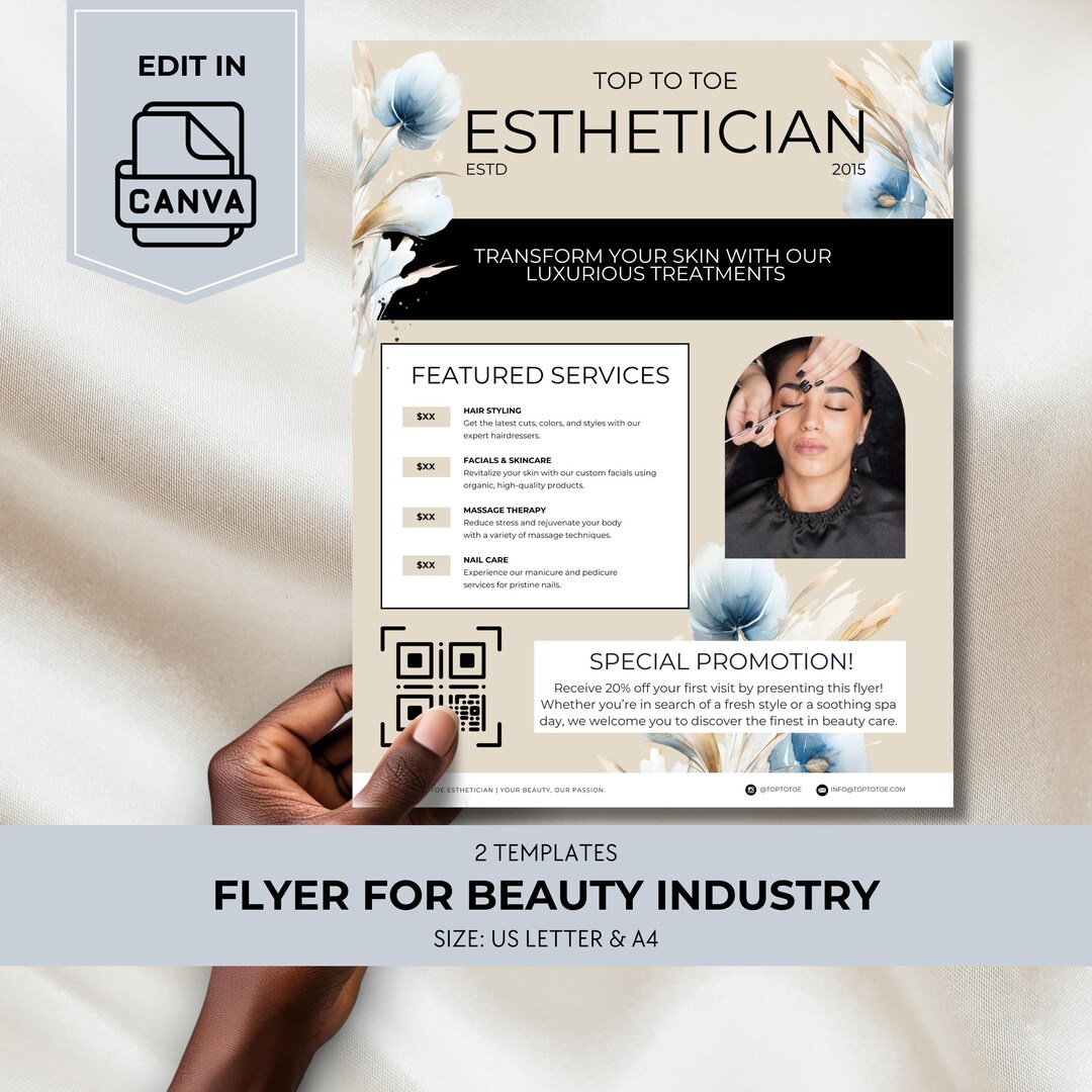 Esthetician Flyer | Lip Filler Flyer | Beauty Salon Flyer | Lash Tech ...