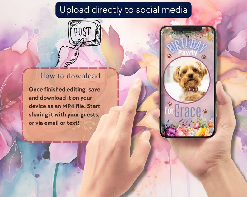 Yorkshire Terrier Birthday Card, Yorkie Card, Puppy Party Invitation ...