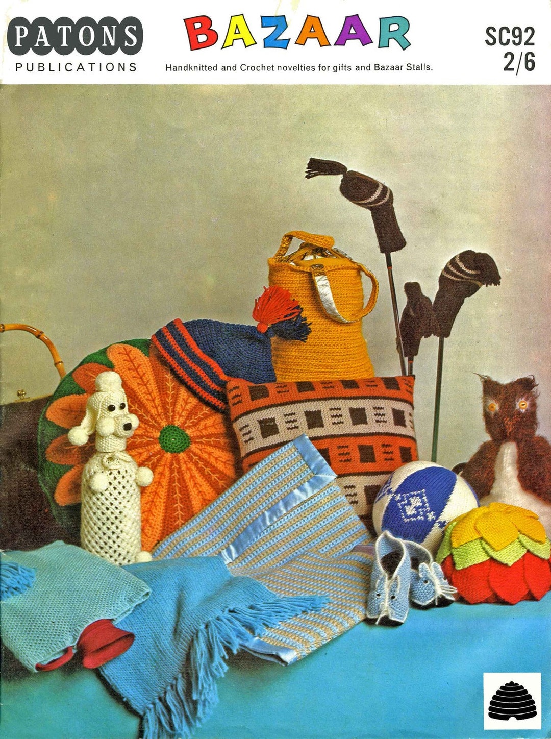 Bazaar Poodle Bottle Cover, Bag, Tea and Egg Cosy, Knitting/crochet ...