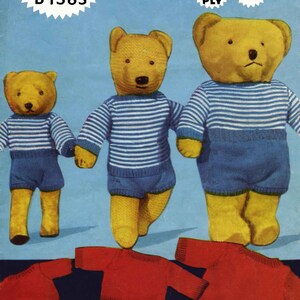 Vintage Teddy Bear's Suit for 3 Size's - Etsy