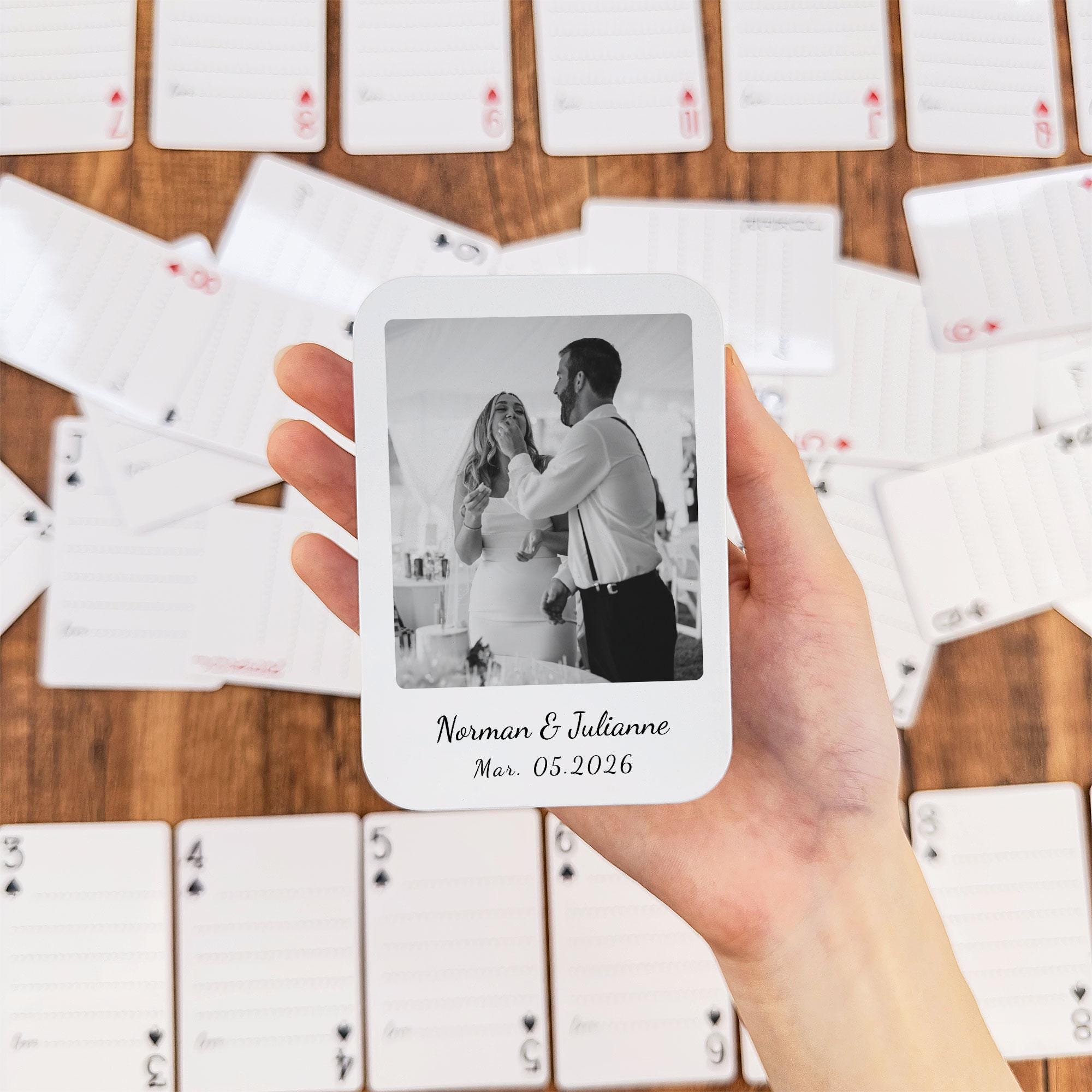 Custom Playing Cards, Playing Card Wedding Guest Book Alternatives ...