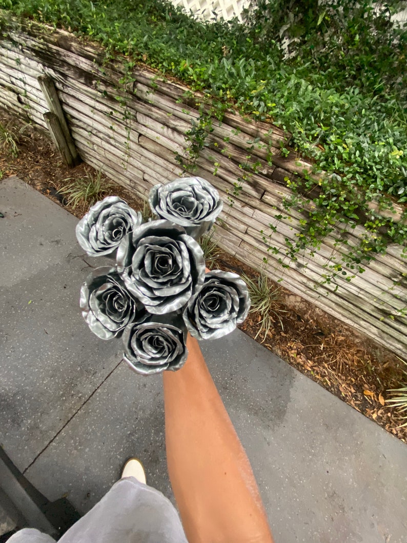 Hand Crafted Metal Flower - Etsy