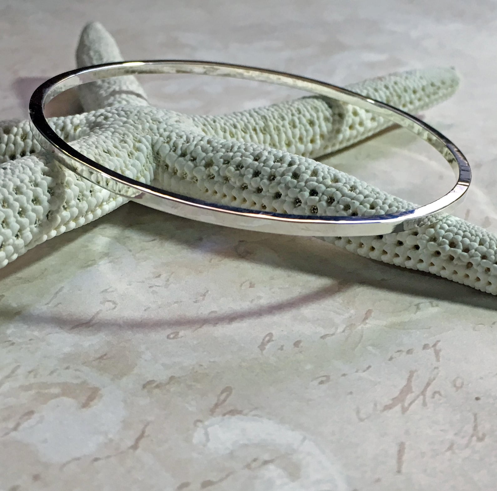 Sterling Silver Square Bangle Stunning Silver Stacking Bangle - Etsy