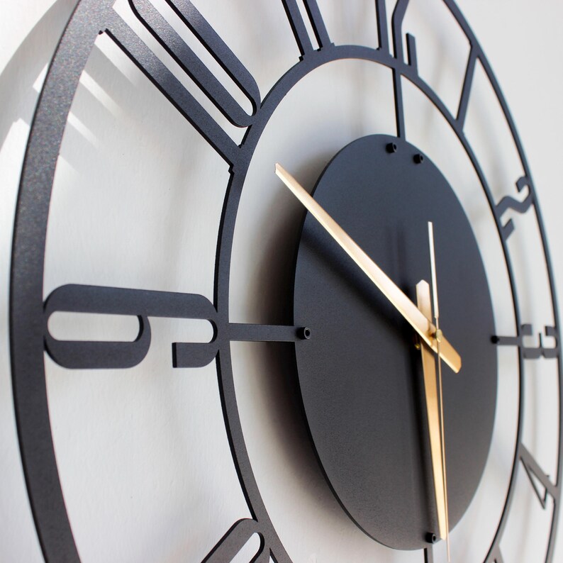 Large Time Zone Wall Clock, Modern Metal Clocks for Office Decor ...