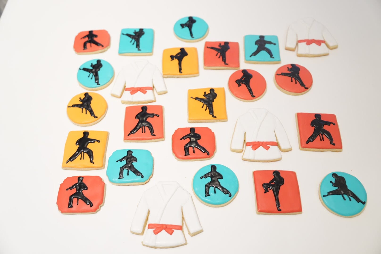 Karate Theme Icing Cookies /karate Robe / Customizable Party Cookies - Etsy