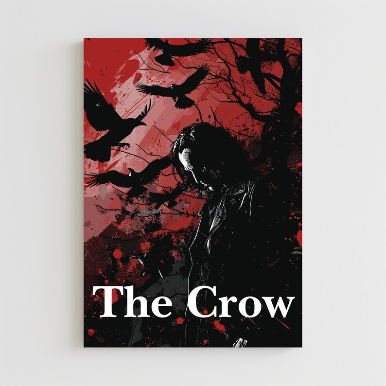 The Crow Poster, the Crow Superhero Protagonist Poster, Eric Draven ...