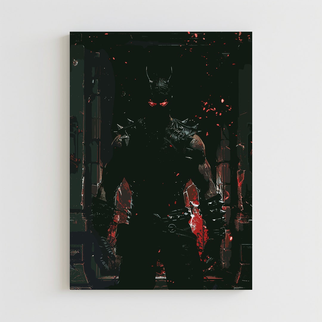 Evil Daredevil Print, Supervillain Poster, Marvel Daredevil Art ...