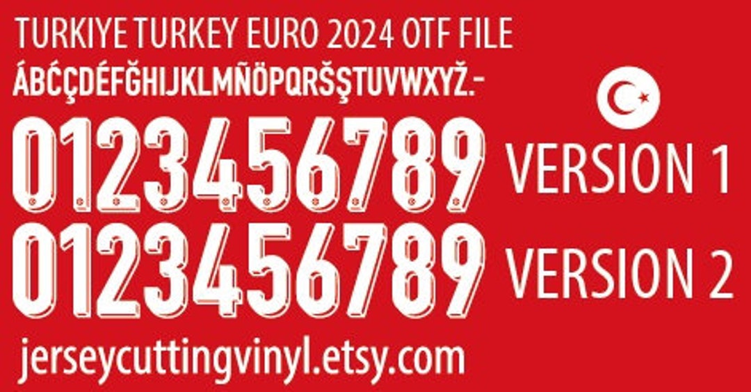 Font Turkiye Turkey Euro 2024 OTF - Etsy