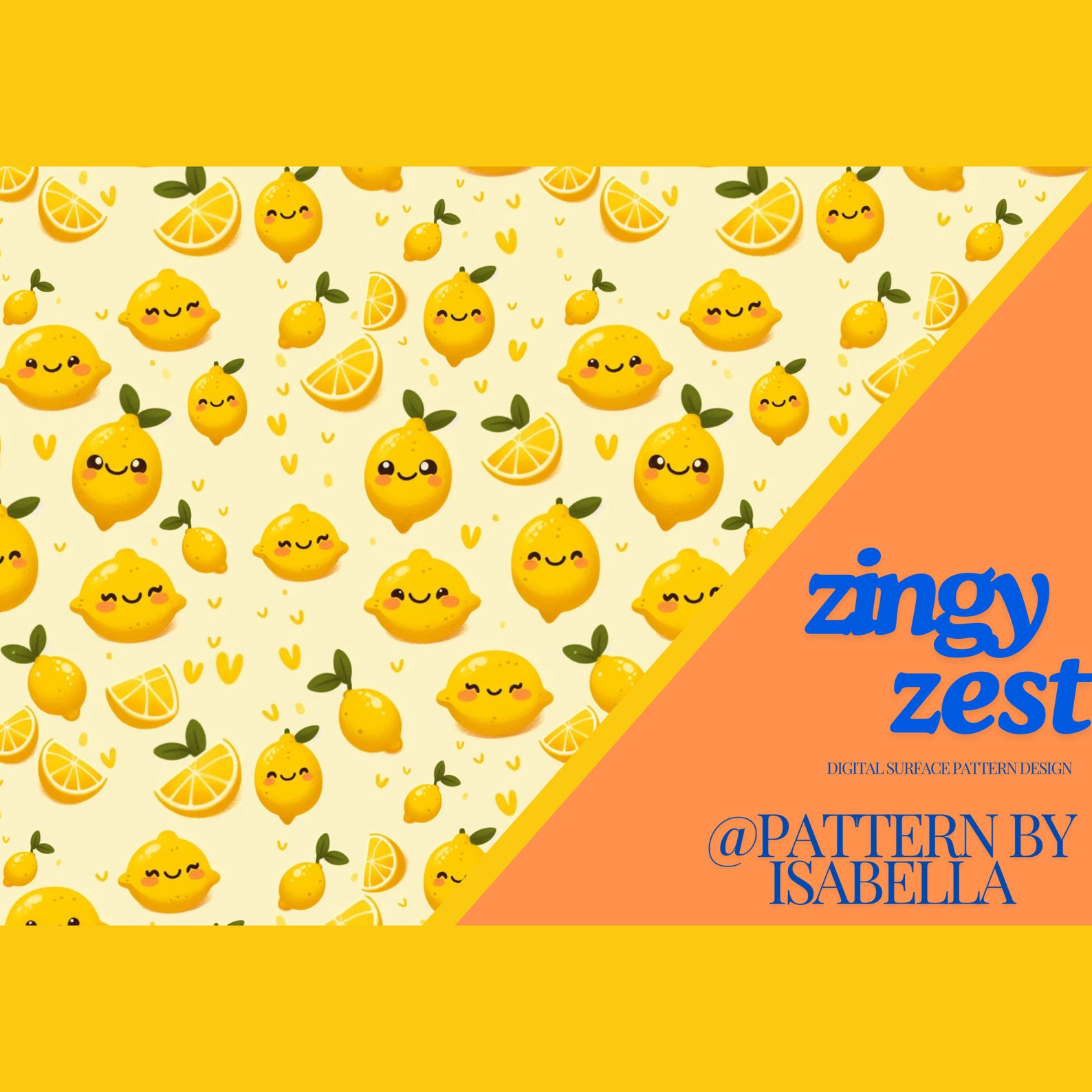 Cute Happy Lemon, Repeating Surface Pattern, Teachers, Kawaii, Cute ...