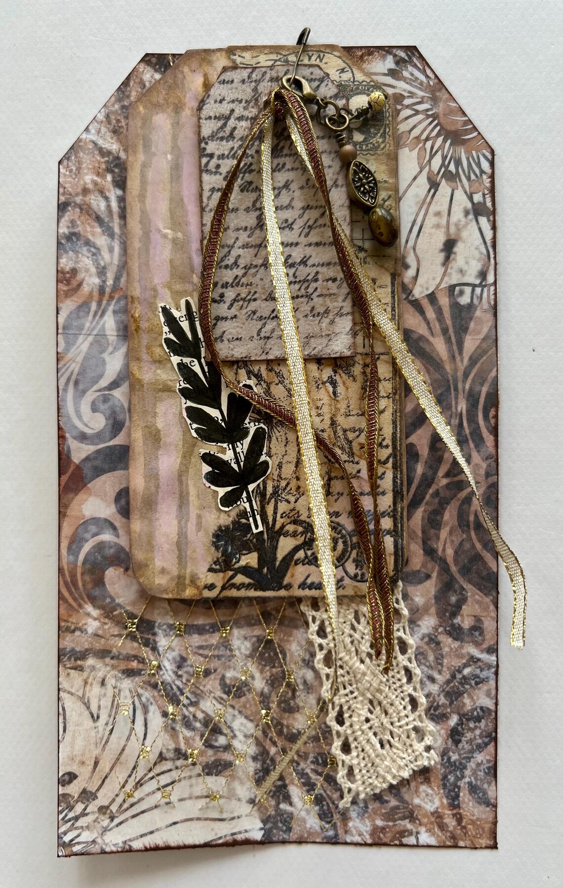 Handmade Foliage Journaling Tags for Junk Journal Travel Journal Gift ...