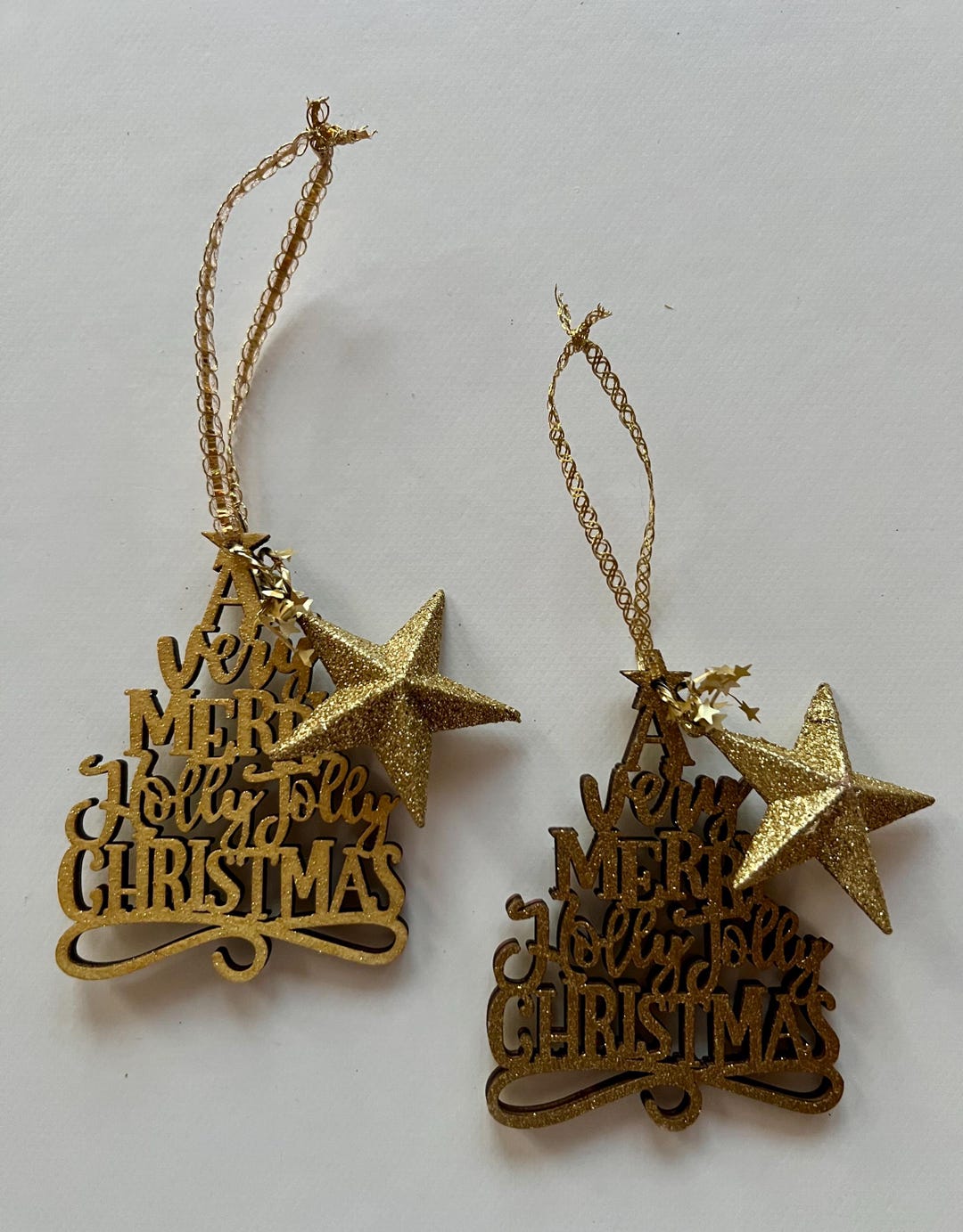 Christmas Holiday Christmas Ornament Gift Tag Gift Decoration Gold a ...