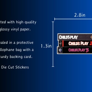 Chucky VHS Stack Sticker | Horror Sticker | Sticker for Horror Fans ...