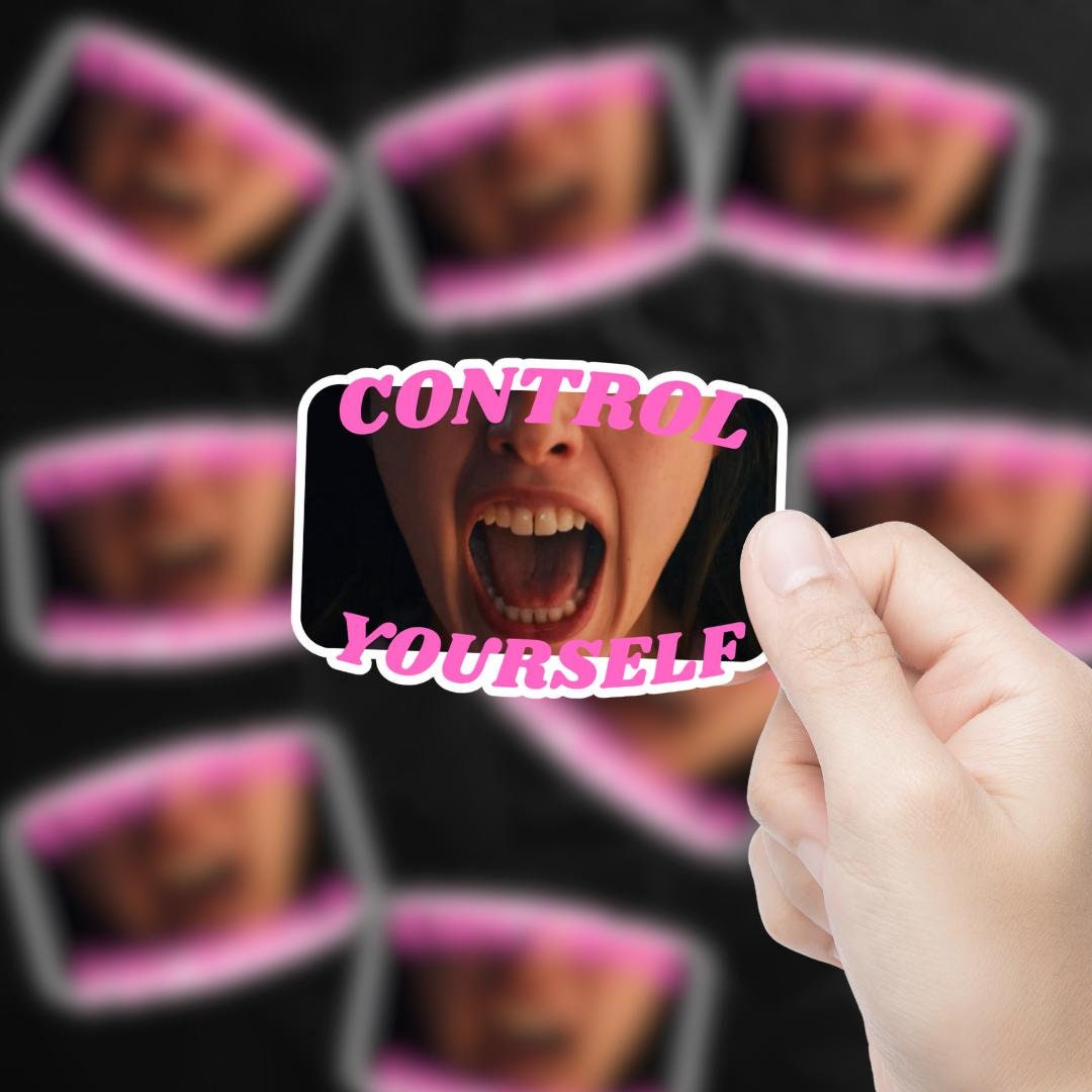 Control Yourself Sticker | Horror Sticker | Sticker for Horror Fans ...