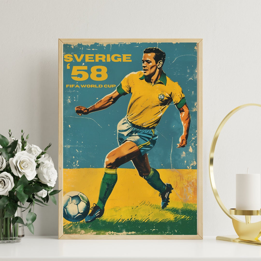 World Cup 1958 Poster, Football Poster, World Cup Poster, Euro 2024 ...