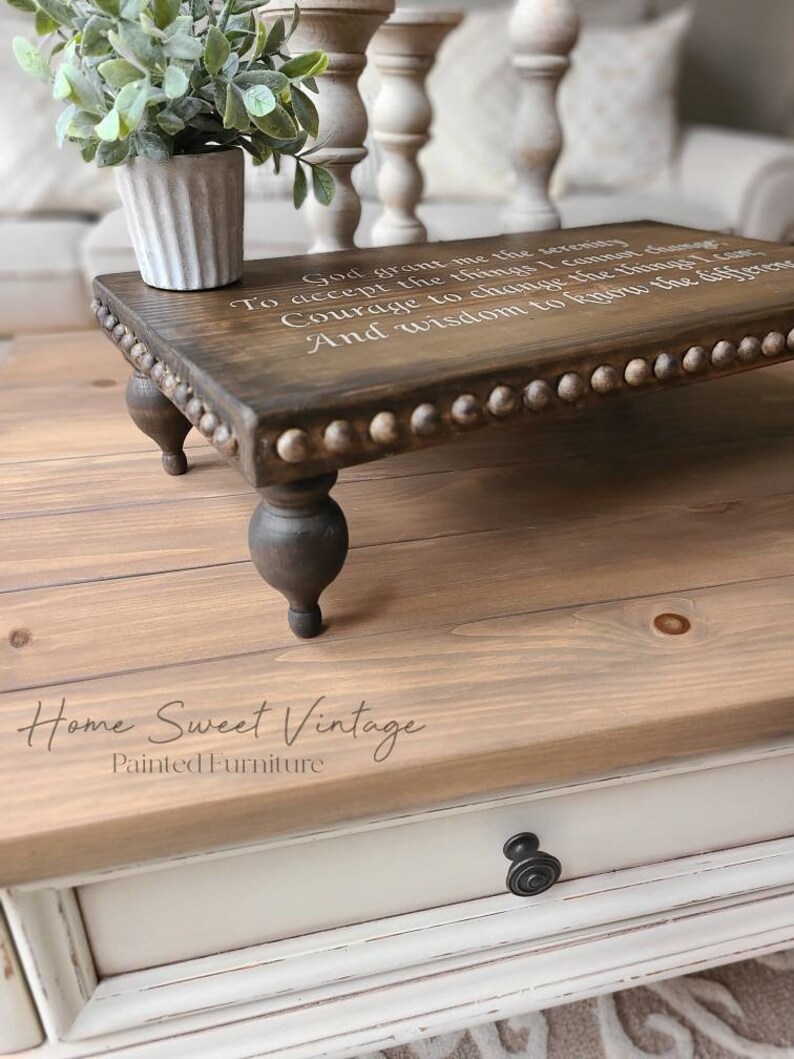 Farmhouse Table Riser Tray Serenity Prayer Table Top Decor | Etsy