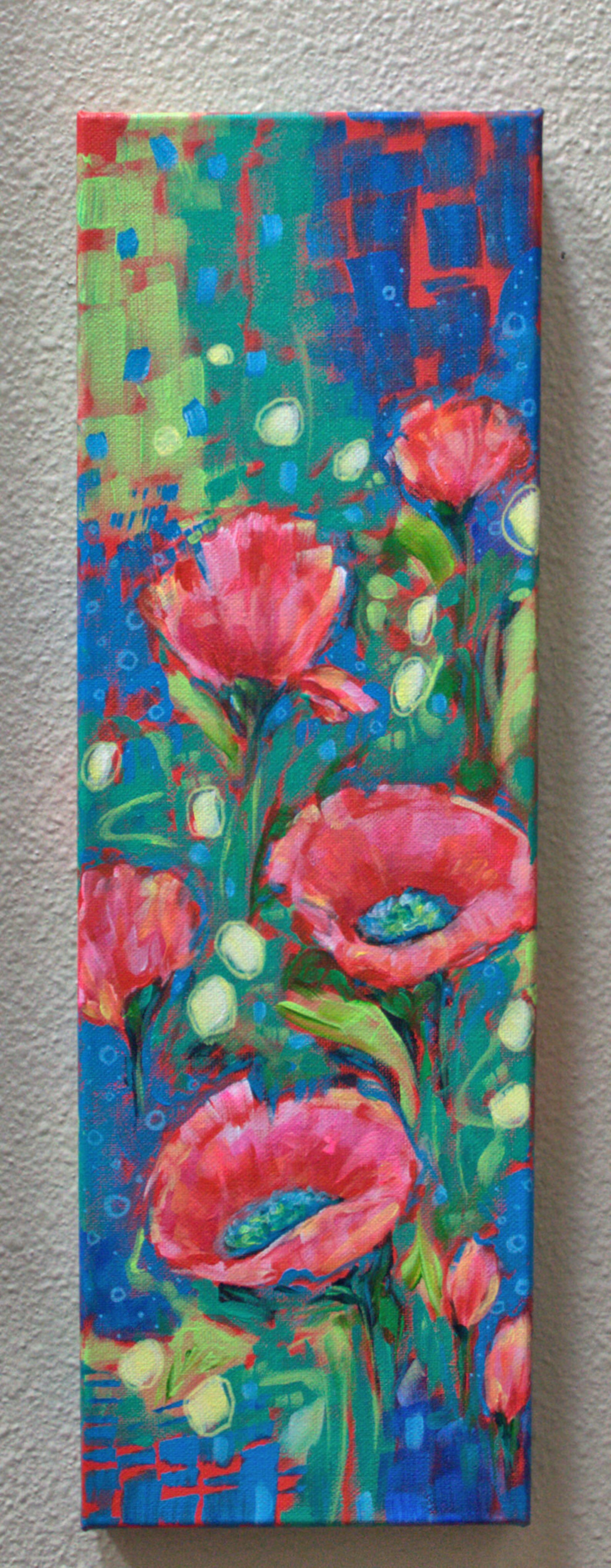 Poppy Painting Pink Poppies Original Flower Painting | Etsy