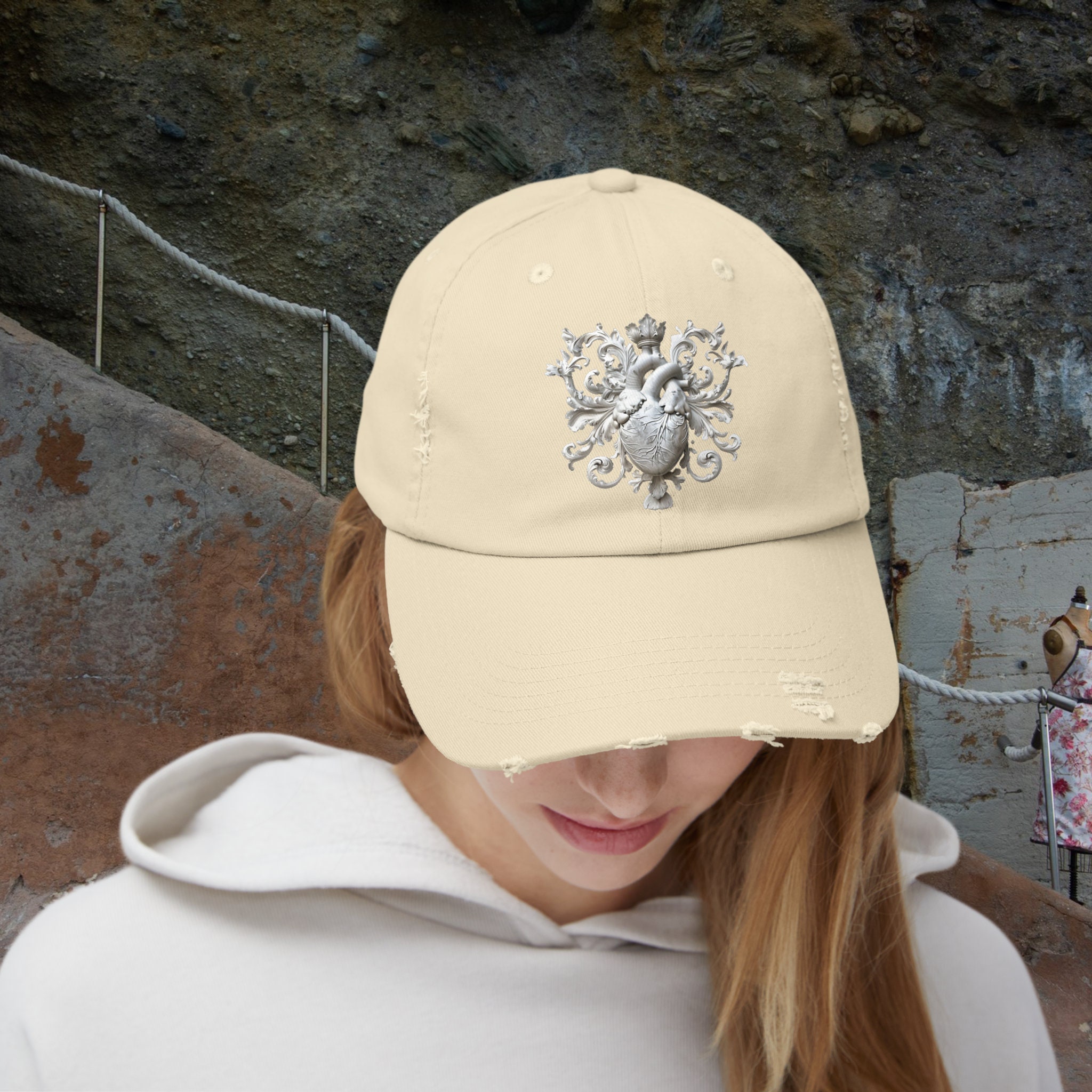 Sacred Heart Hat: Baroque Ornate Distressed Cap Perfect Unisex Gifts ...