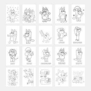 Bluey 20 Coloring Pages, Rusty Coloring, Bluey Coloring Book - Etsy